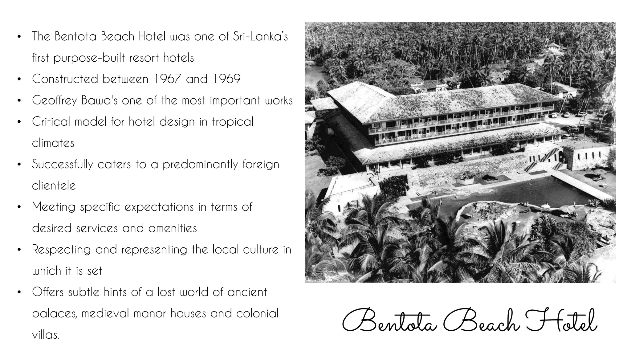 Geoffrey Bawa - Bentota Beach Hotel Analysis | PDF