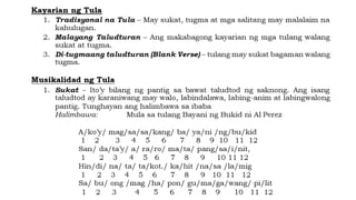 Sukat, Tugma, Kariktan, Matatalinhaga at.pptx