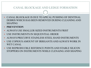 endodontic mishaps | PPTX
