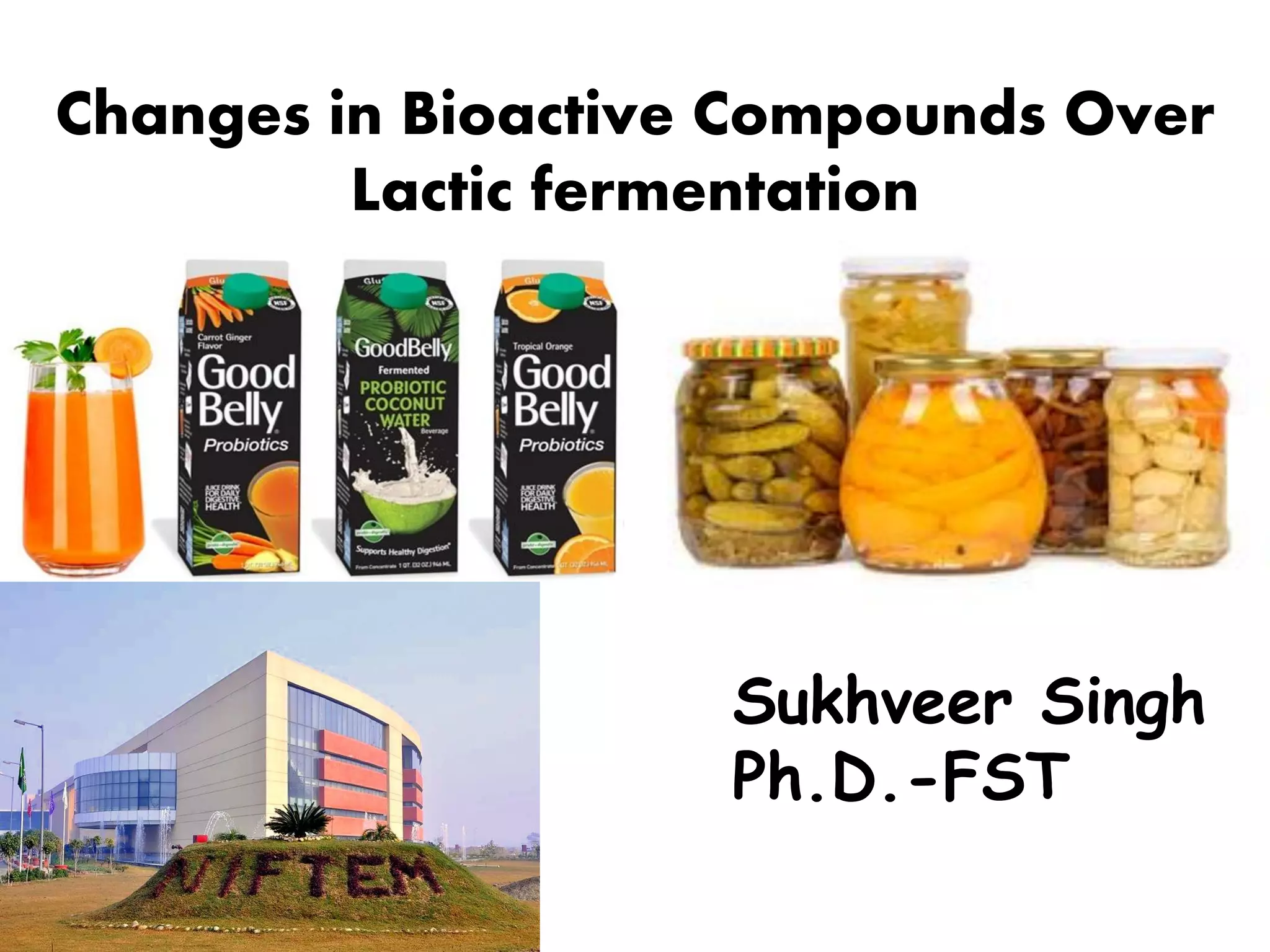 Changes in Bioactive Compounds Over Lactic fermentation | PPT