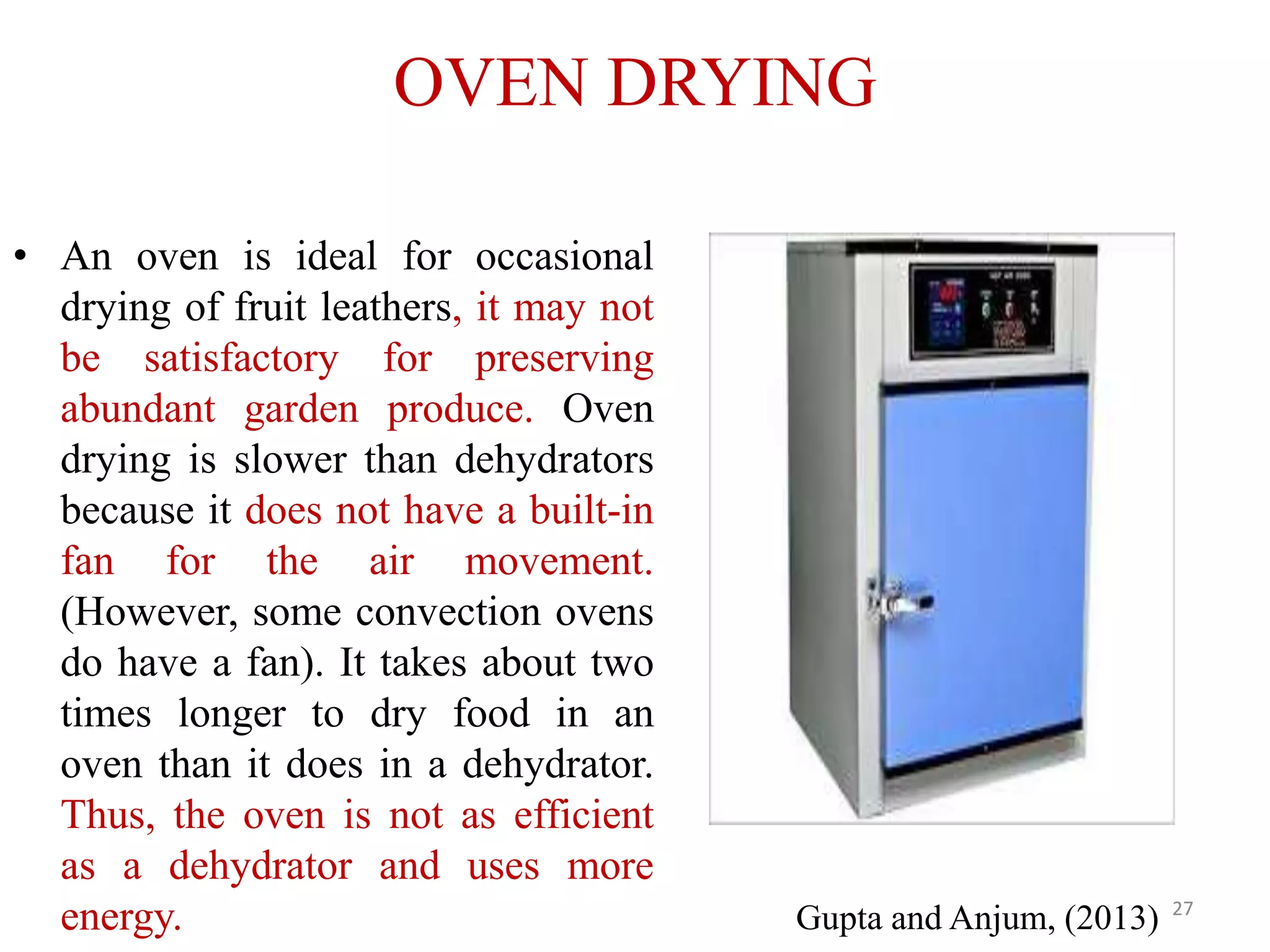 Drying and dehydration of fruit crops | PPTX
