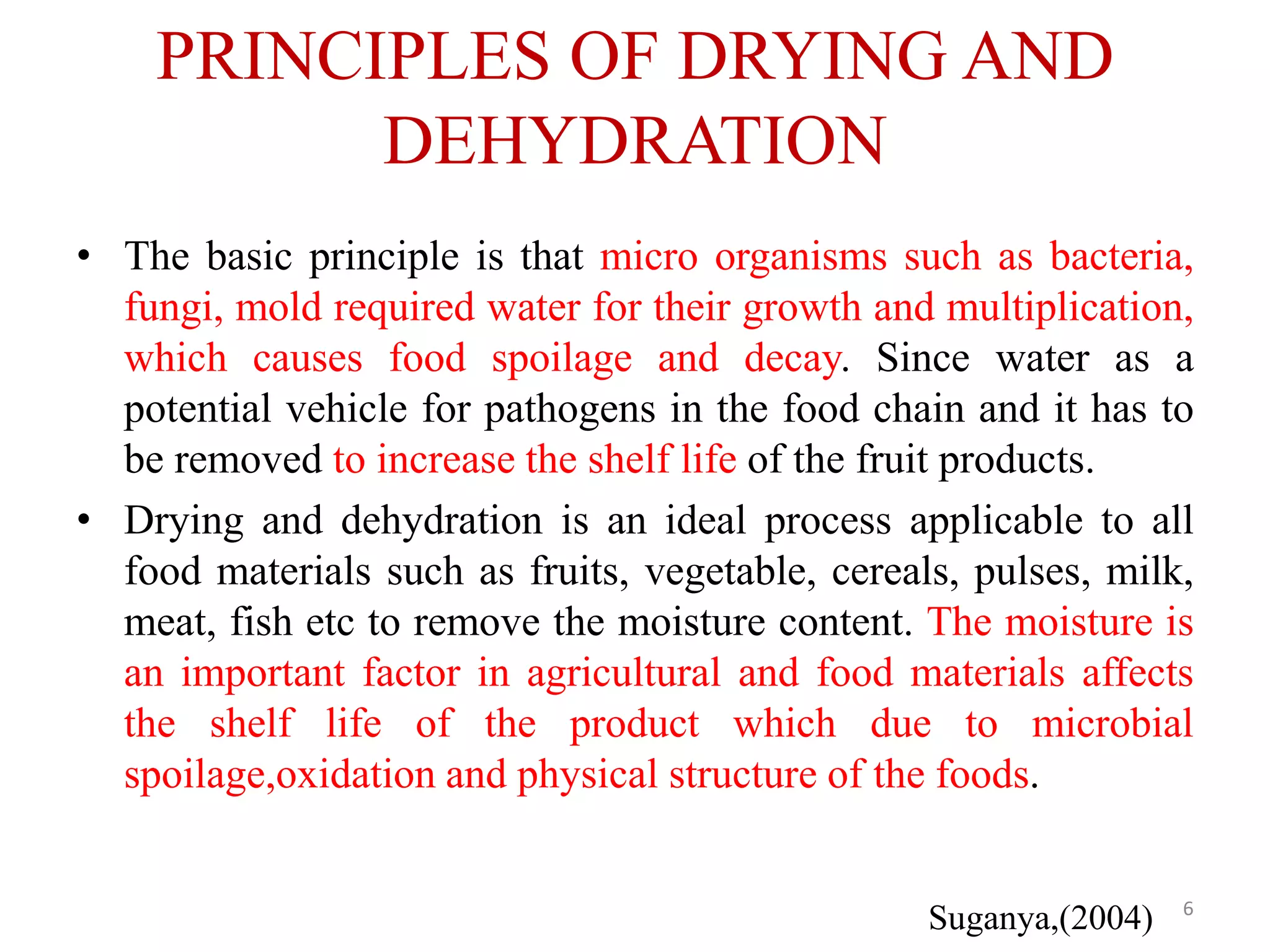 Drying and dehydration of fruit crops | PPTX