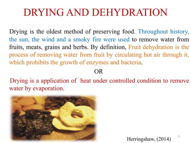 Drying and dehydration of fruit crops | PPTX | Cooking | Food & Drink