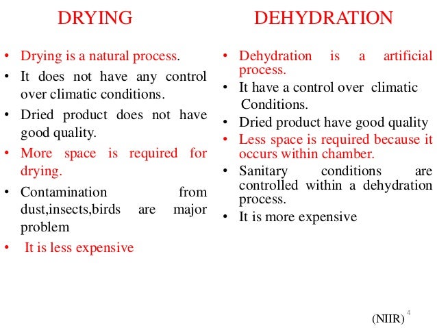 Drying and dehydration of fruit crops