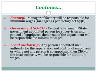Minimum Wages Act 1948 | PPTX