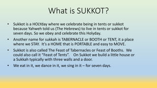 Sukkot (Feast of Tabernacle) lesson | PPTX