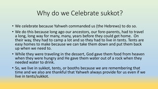 Sukkot (Feast of Tabernacle) lesson | PPTX
