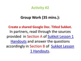 Sukkot unit 2 | PPT