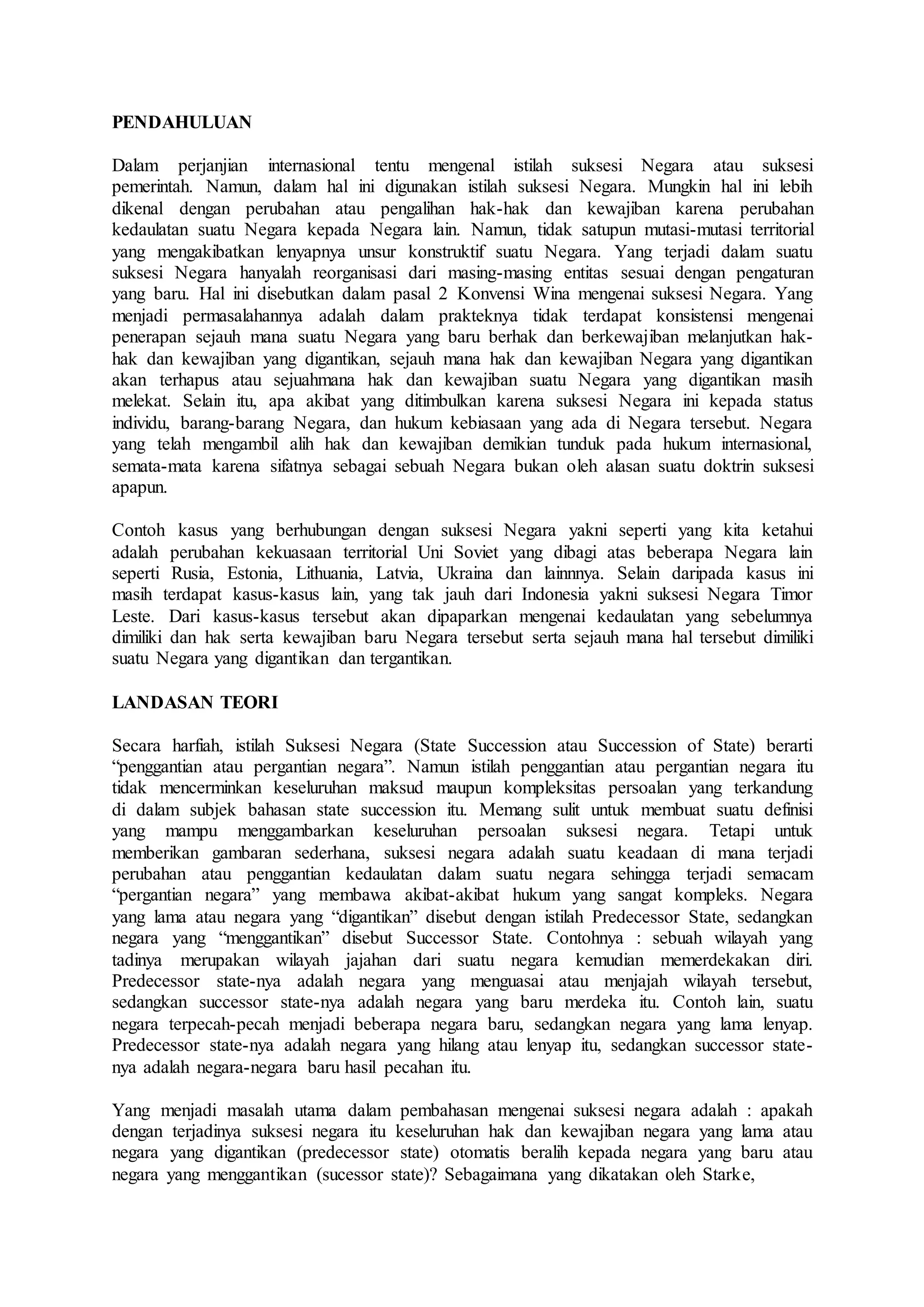 Suksesi negara | DOCX
