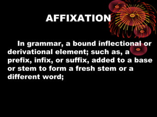 AFFIXATION | PPT