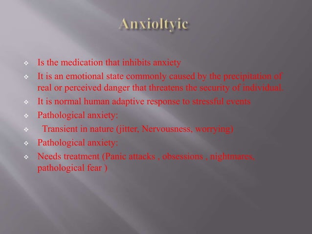 Anxiolytics screening methods | PPTX | Chemistry | Science