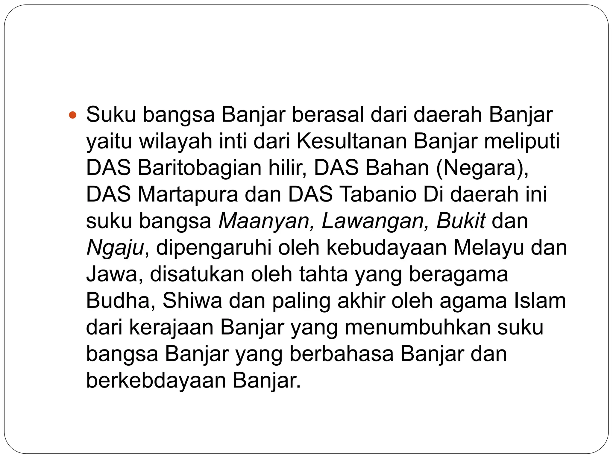 Suku Banjar 1 Presentasi Praktik Laborat Ppt