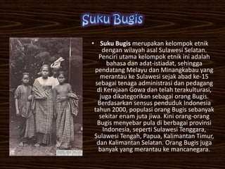 Suku bugis | PPTX