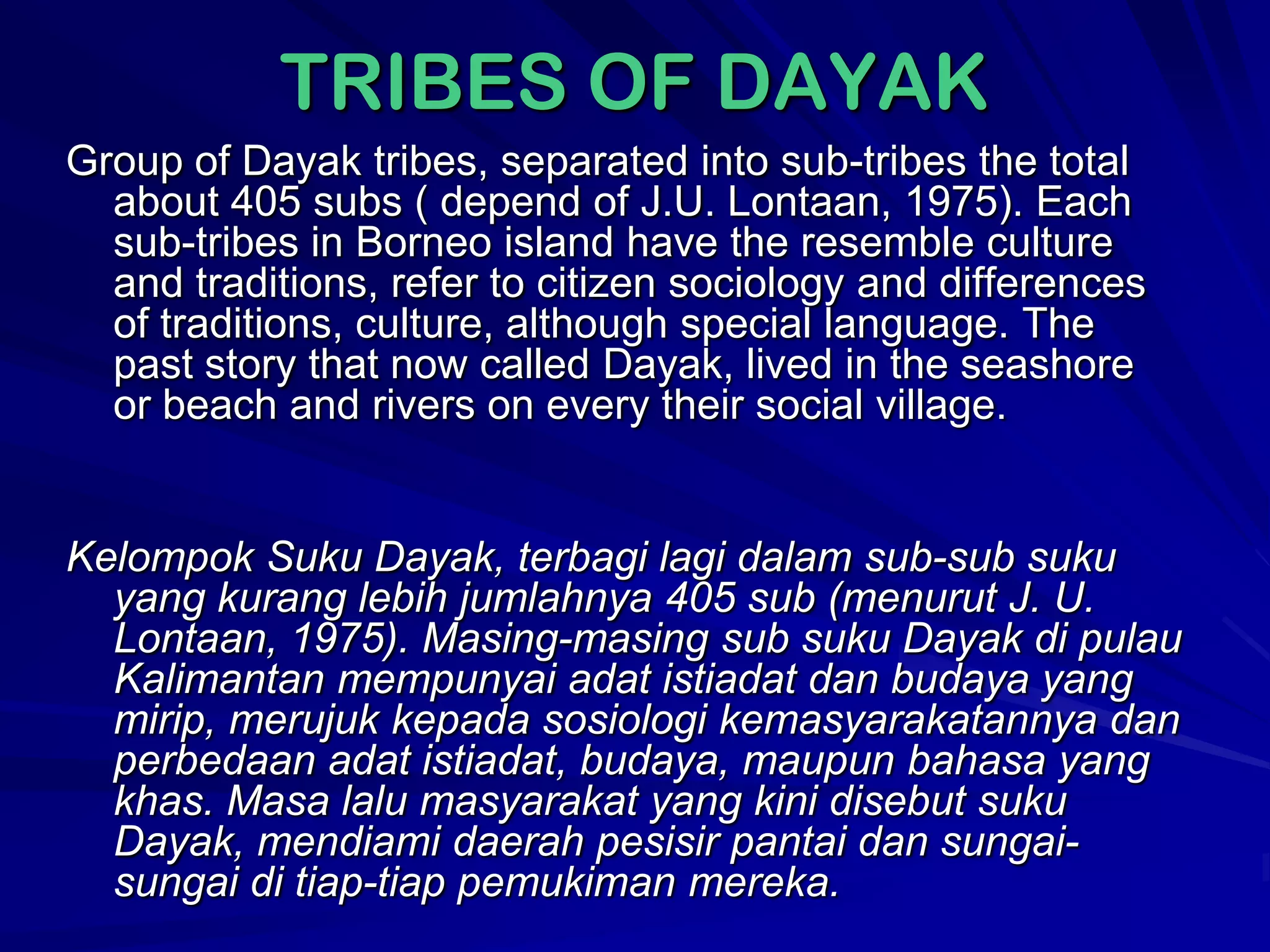 Suku dayak | PPTX