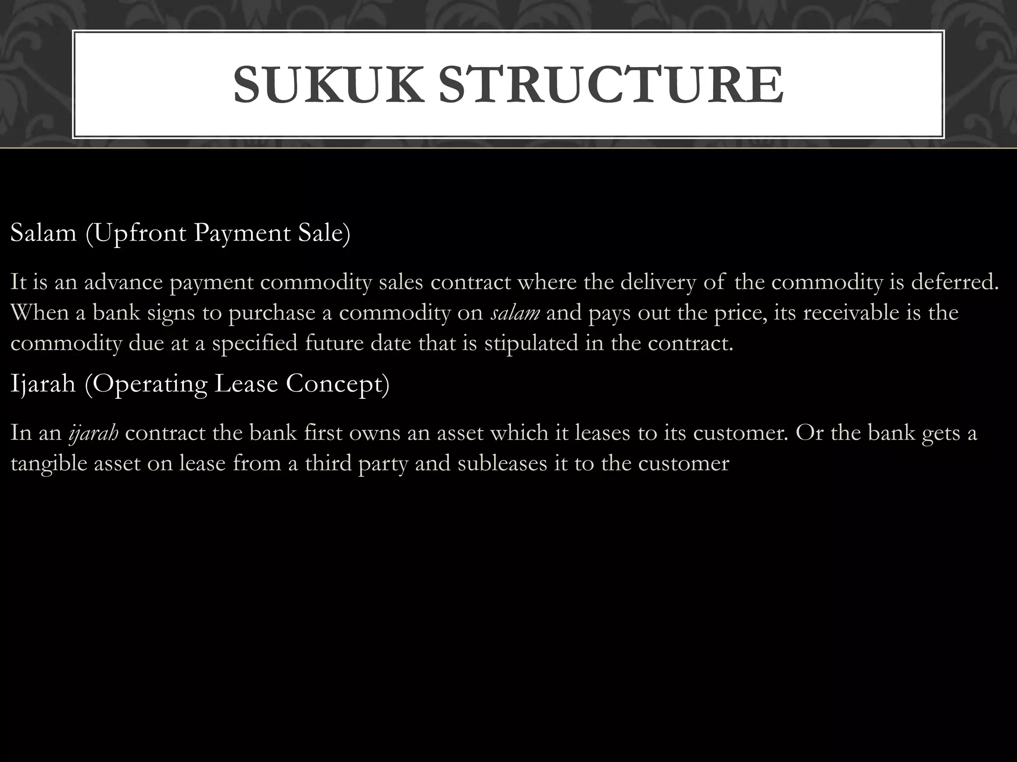 What is Sukuk & Sukuk Strcuture | PPT