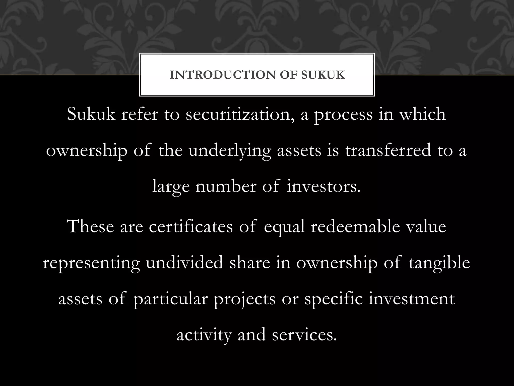 What is Sukuk & Sukuk Strcuture | PPT