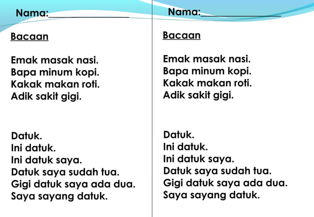 Suku Kata KVKVK | PPT