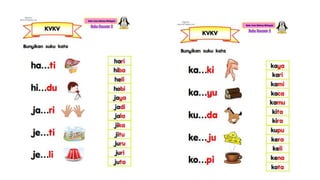 Suku kata kvkvk siri 1 | PPT