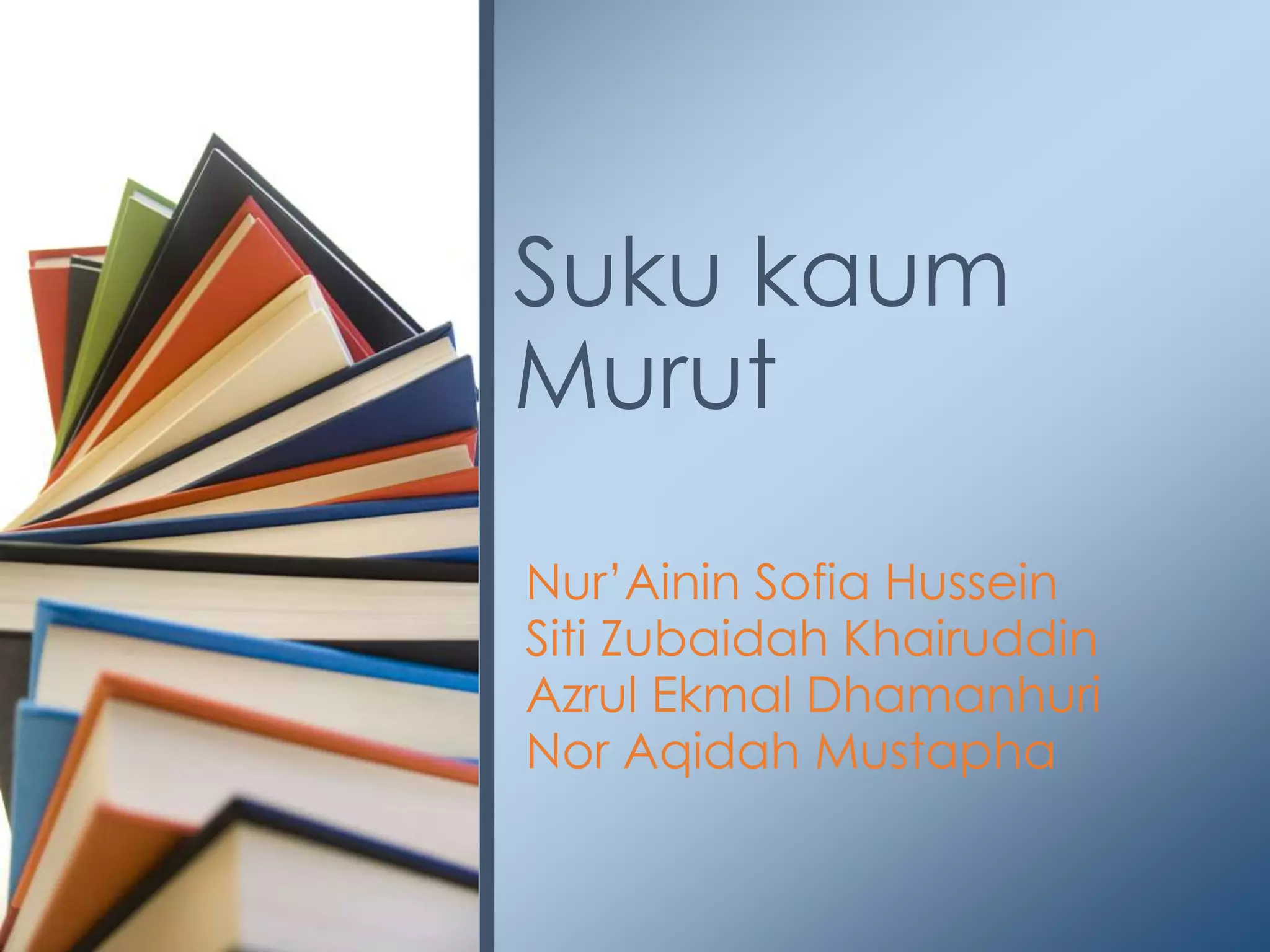 Suku kaum murut | PPTX