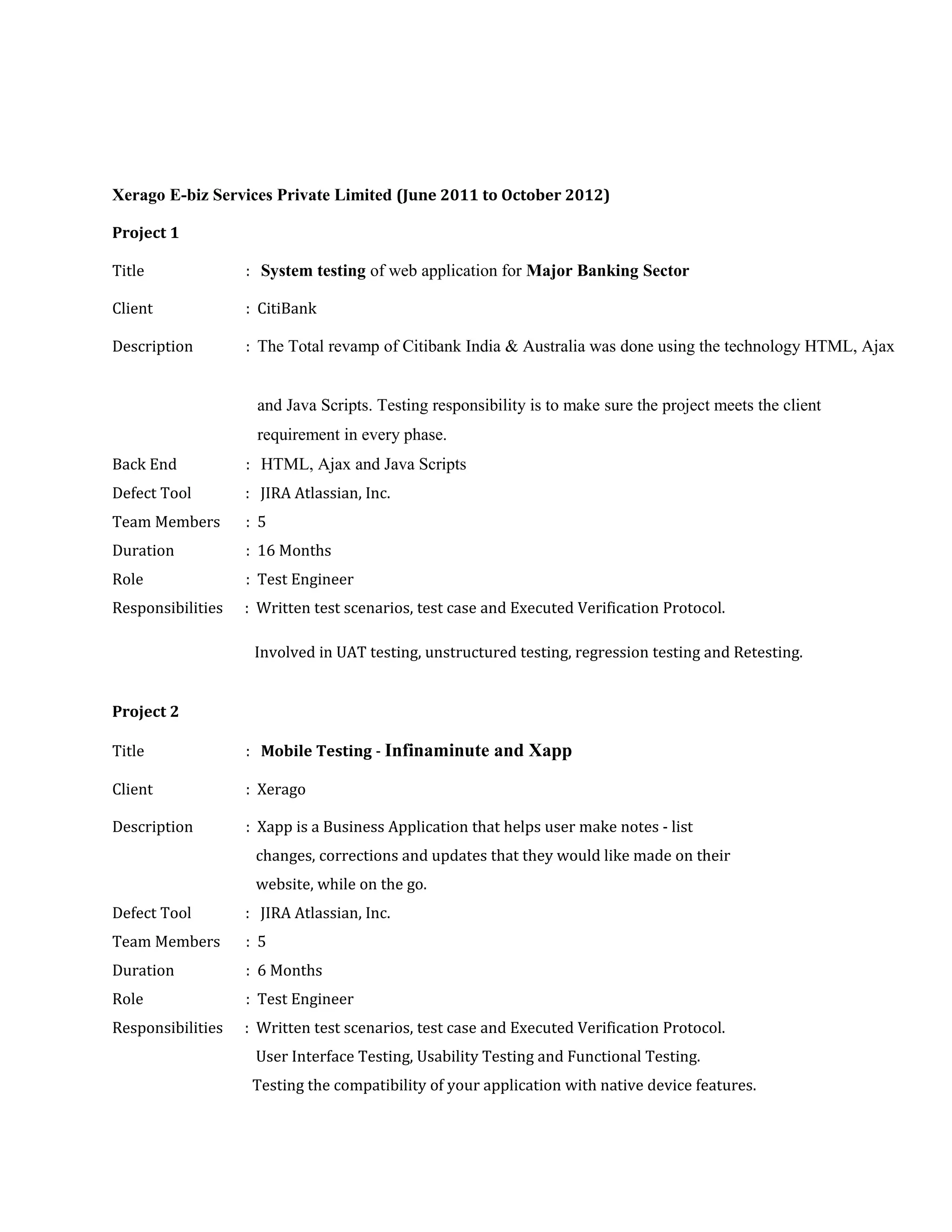 Sukumar resume | PDF