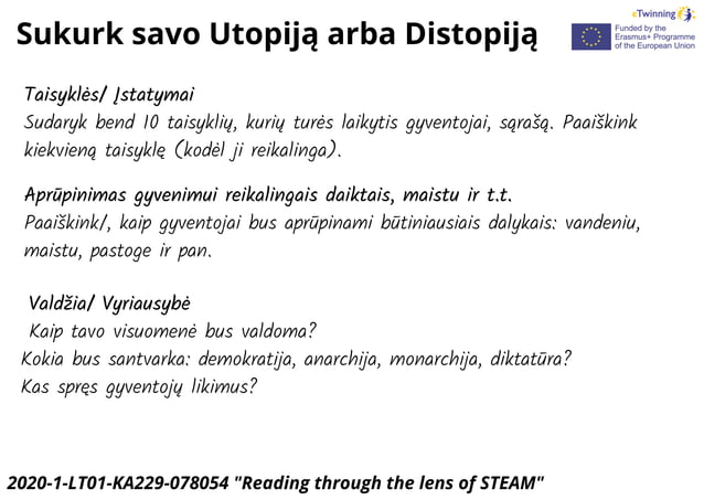 Sukurk savo utopija arba distopija | PDF