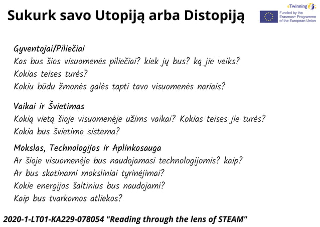 Sukurk savo utopija arba distopija | PDF