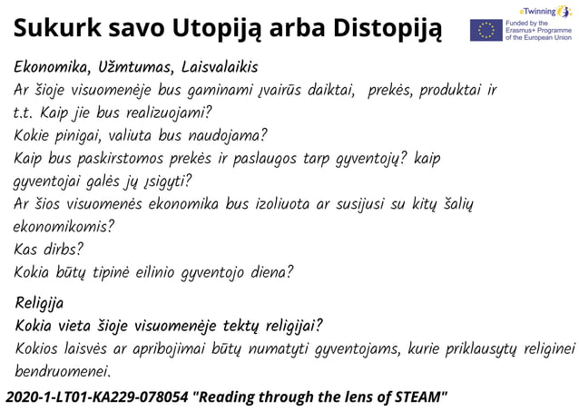 Sukurk savo utopija arba distopija | PDF