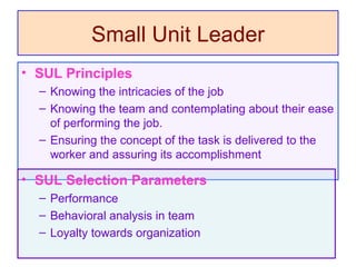 SMALL UNIT LEADER | PPT