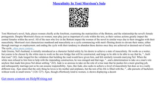 Sula And Nel Essay | PPT