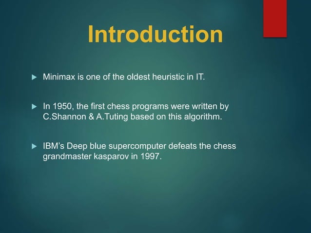 Minimax Algorithm | PPT Minimax Algorithm | PPT