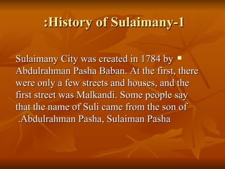 Sulaimany city | PPT