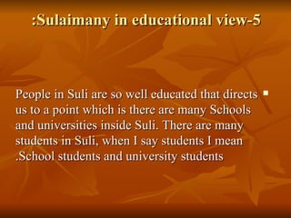 Sulaimany city | PPT