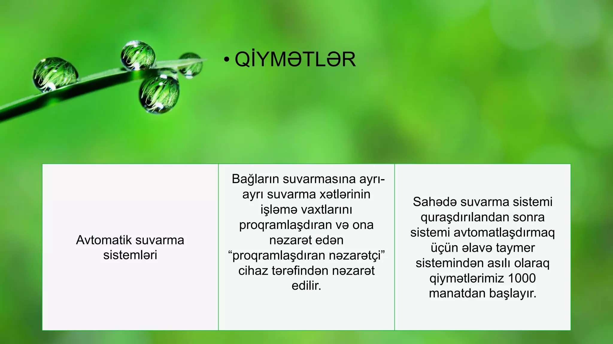 Suvarma sistemleri |Suvarma sistemelrinin qurasdirilmasi |Suvarma ...