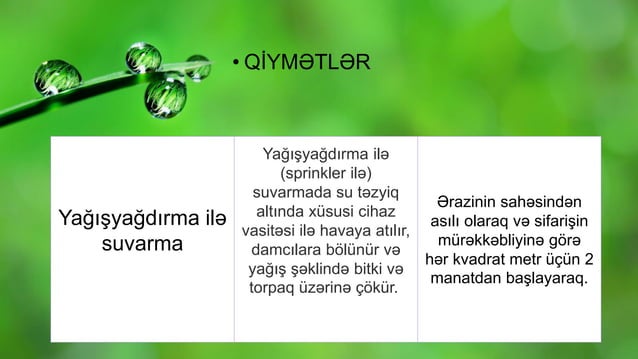 Suvarma sistemleri |Suvarma sistemelrinin qurasdirilmasi |Suvarma ...