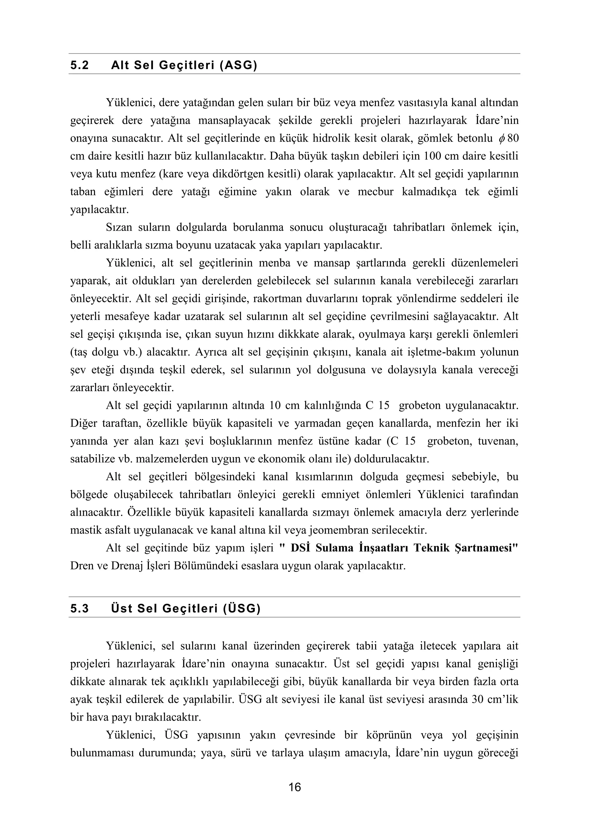 Sulama Tesislerinde Sanat Yapıları Notları | PDF