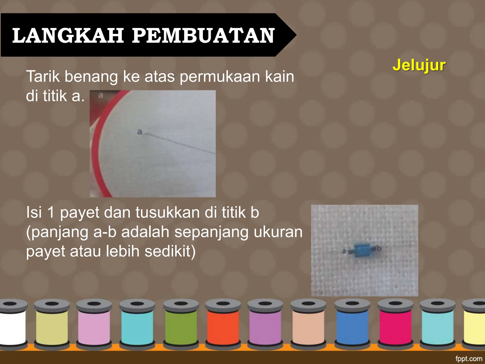 cara atau teknik sulam payet untuk pakaian wanita | PPTX