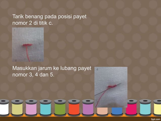 cara atau teknik sulam payet untuk pakaian wanita | PPTX