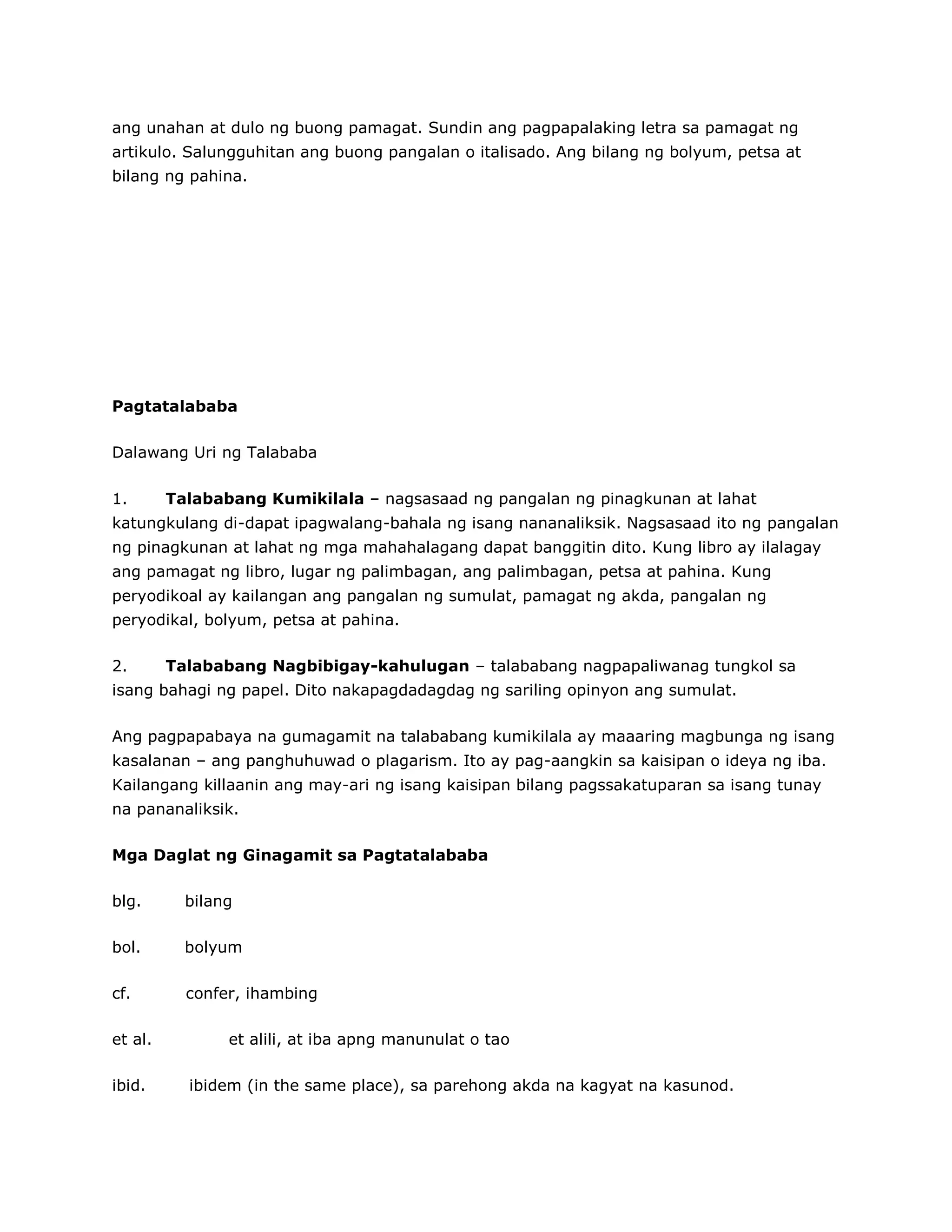 Sulating pananaliksik | PDF