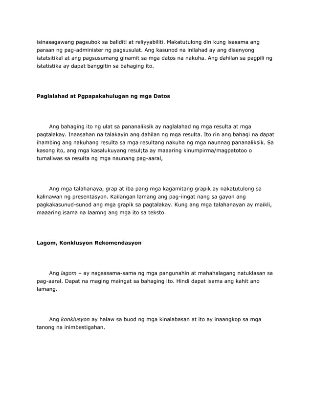 Sulating pananaliksik | PDF