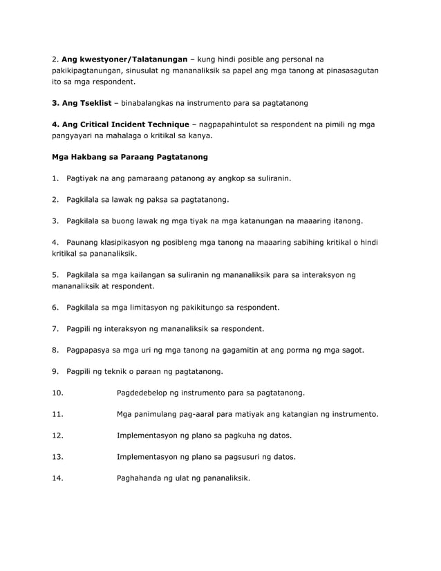 Sulating pananaliksik | PDF