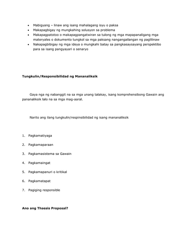 Sulating pananaliksik | PDF