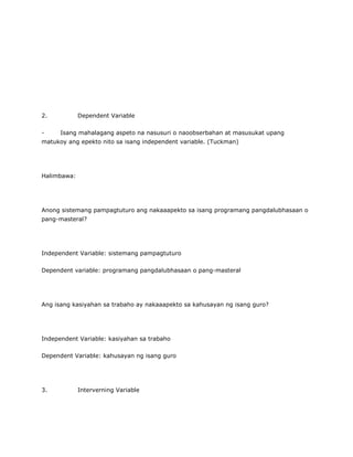 Sulating pananaliksik | PDF