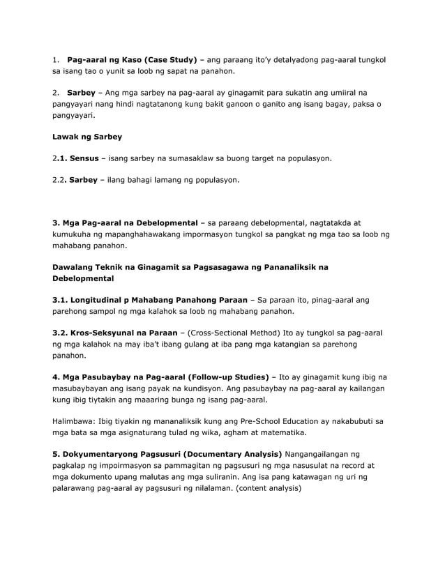 Sulating pananaliksik | PDF