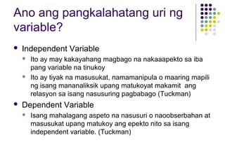 Sulating pananaliksik1 | PPT