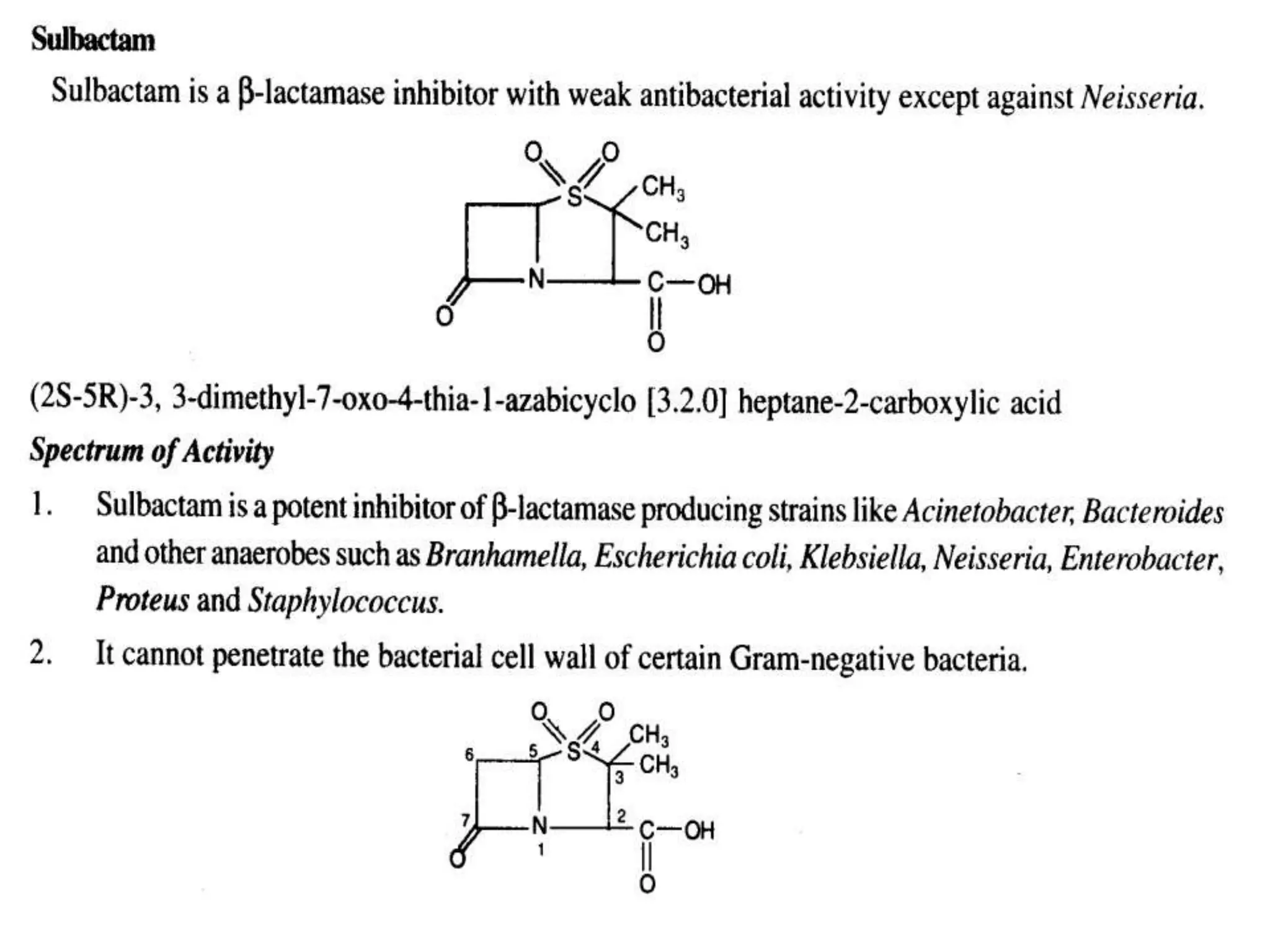SULBACTAM -BETALACTAMASE INHIBITOR,INTRODUCTION,MECHANISM OF ACTION,SAR ...