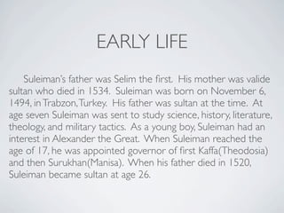 Suleiman the Magnificent | KEY