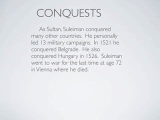 Suleiman the Magnificent | KEY