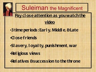 Suleiman the magnificent | PPT