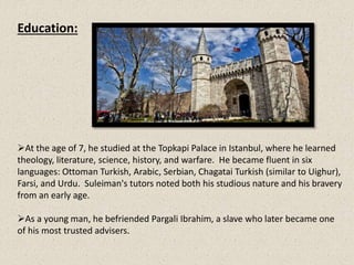 Suleiman the magnificent | PPTX