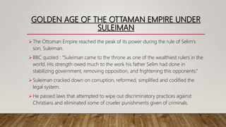 ancient history of Suleiman the magnificent | PPT